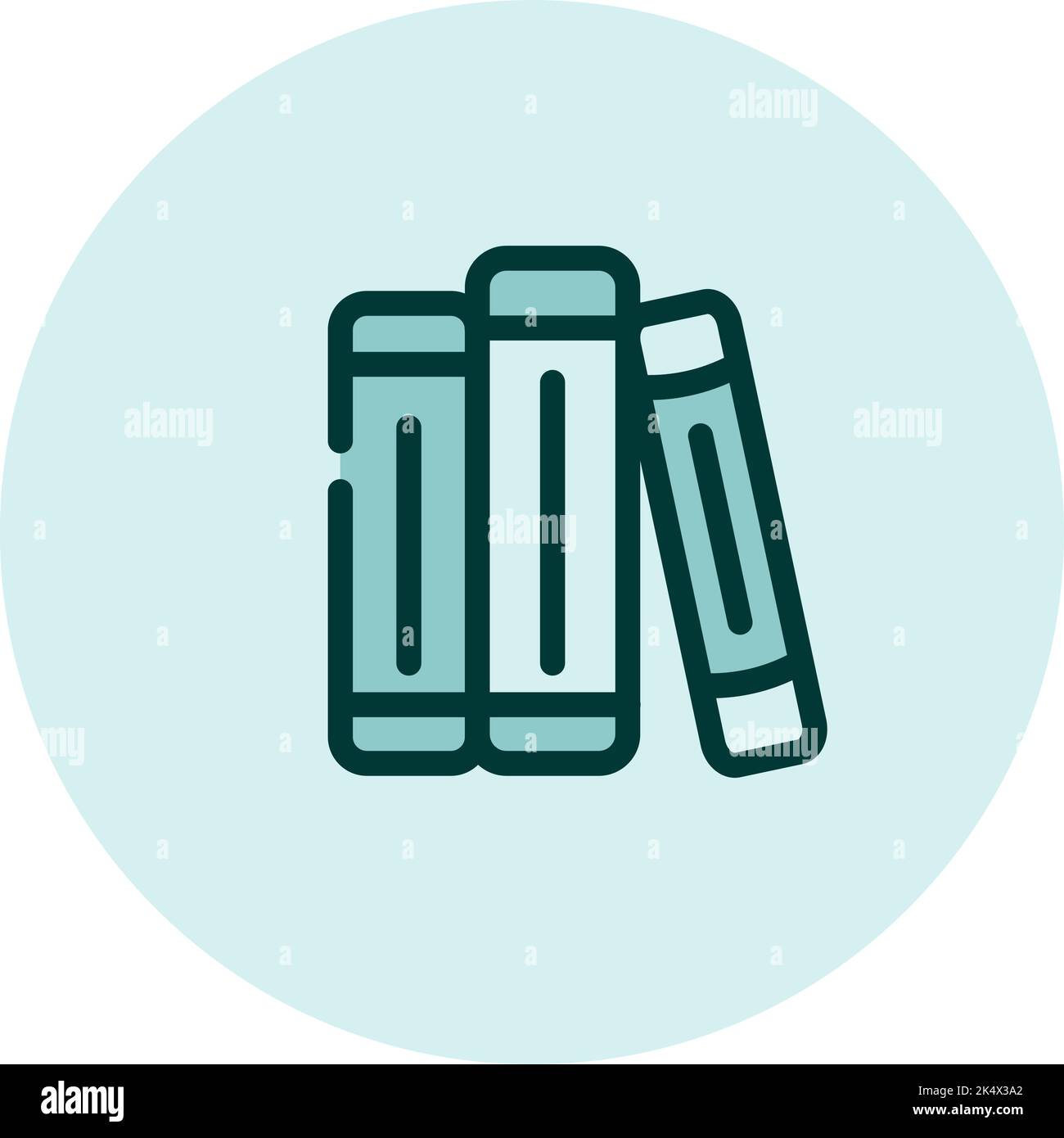 Library books, illustration, vector on a white background Stock Vector ...