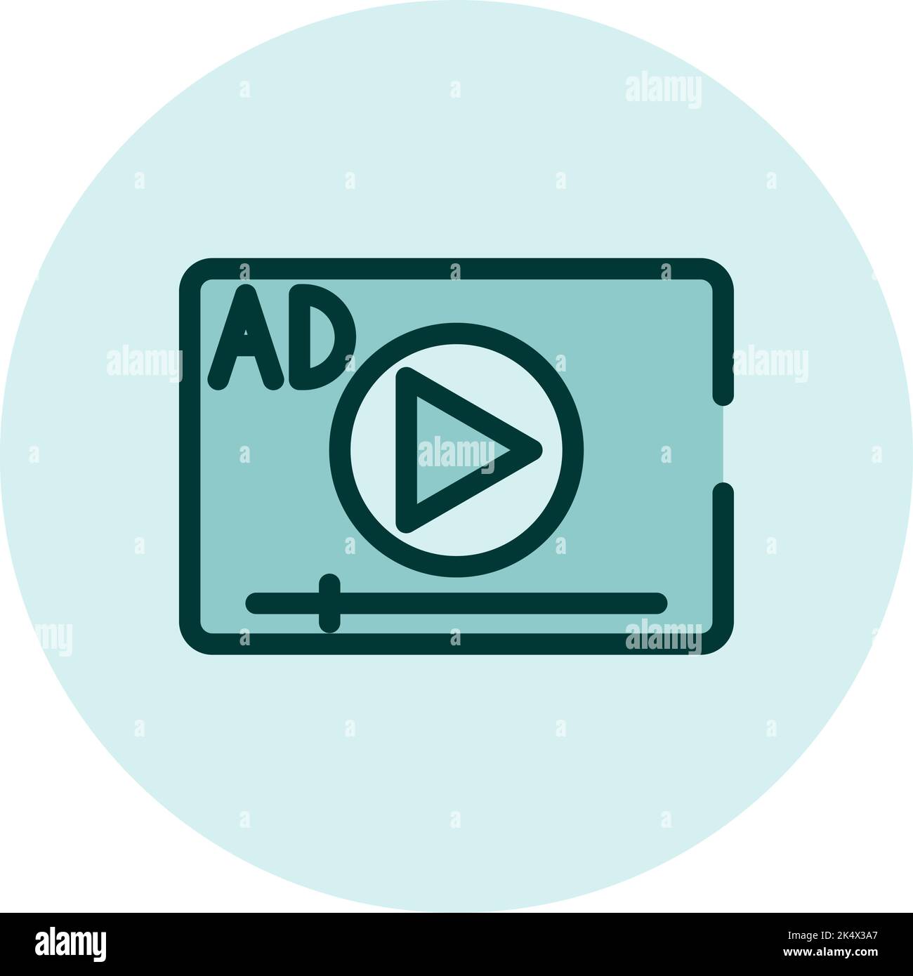 Marketing video ad, illustration, vector on a white background Stock ...