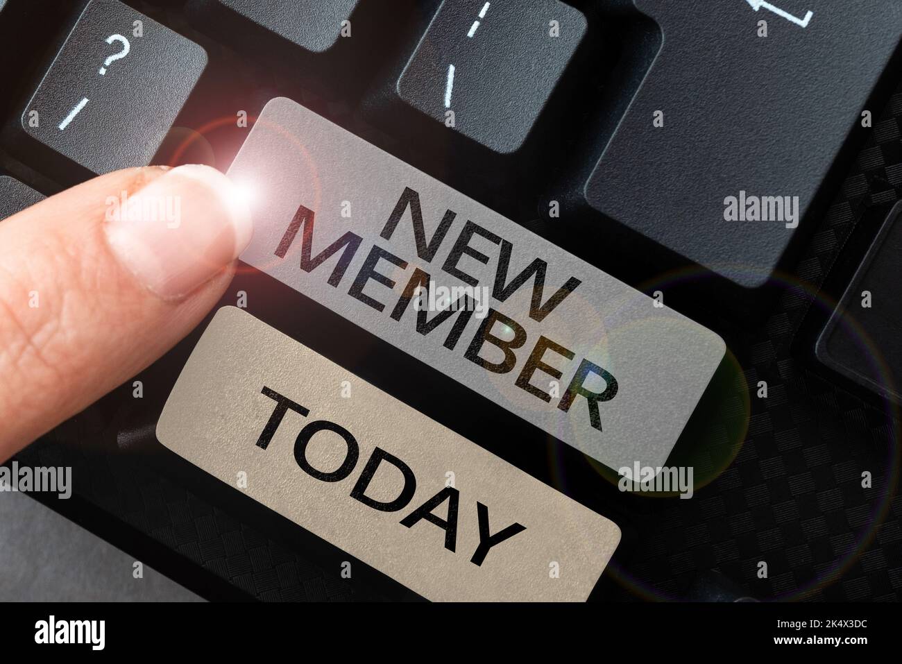 Conceptual caption New Member. Business approach recruiting employee to ... Conceptual caption New Member. Business approach recruiting employee to ...