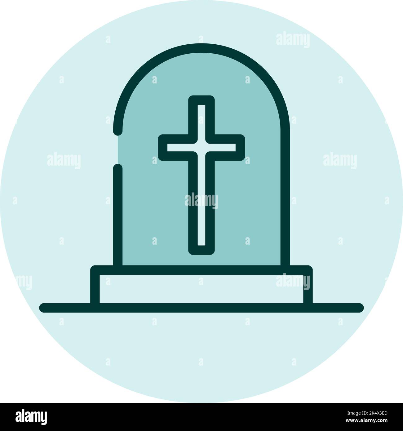 Halloween tomb cemetery icon hi-res stock photography and images - Alamy