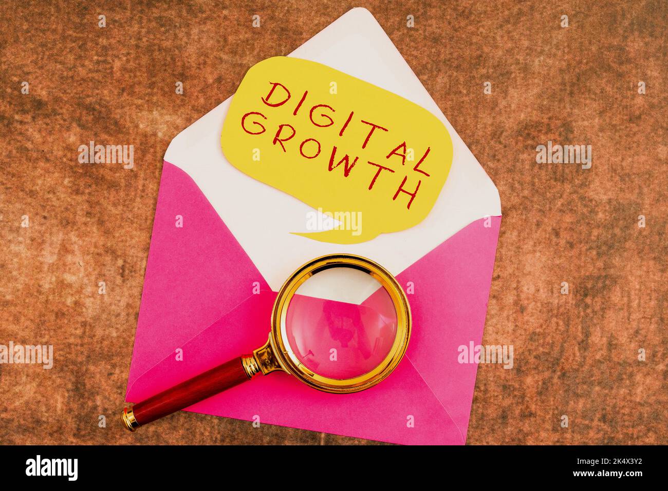 Handwriting text Digital Growth. Business idea early stages of business ...