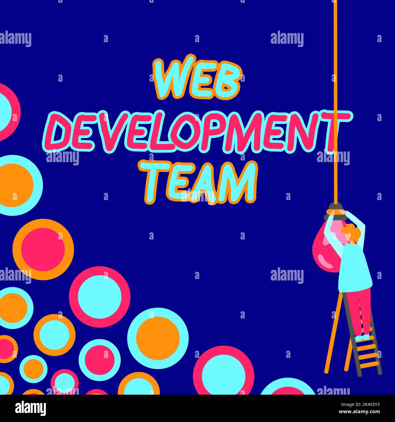 Inspiration showing sign Web Development Team. Business concept in control of all the processes ...