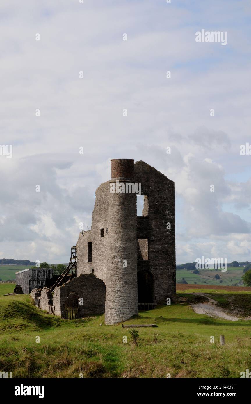 The remains of Cornish Engine House at the Magpie Mine, near Sheldon ...