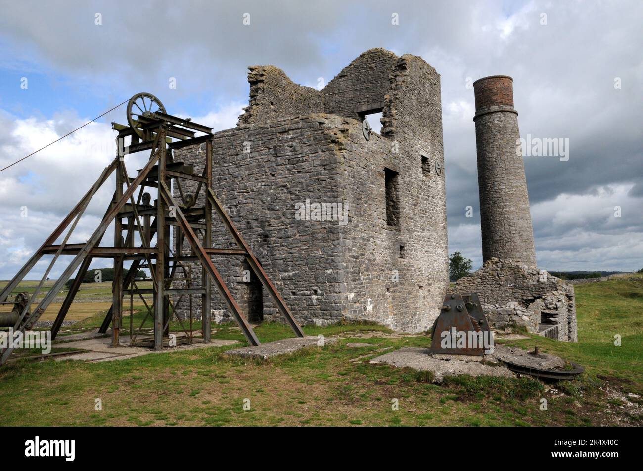 The remains of Cornish Engine House at the Magpie Mine, near Sheldon ...