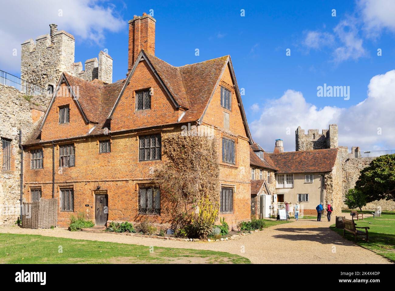 Framlingham castle Workhouse building The Inner Ward with the Lanman ...