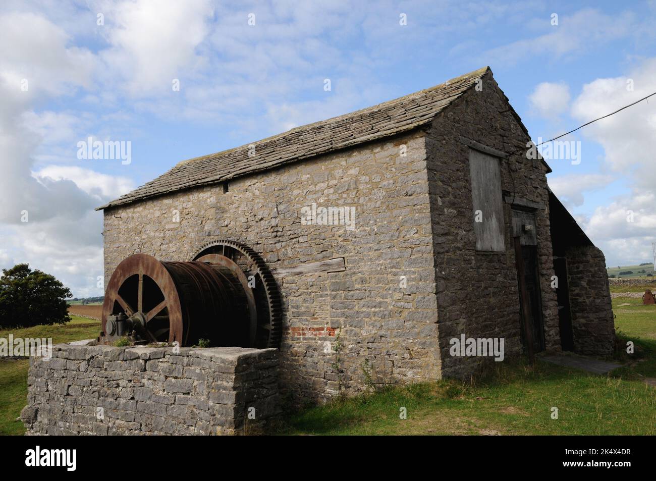 Winding gear at the Long Engine House, Magpie Mine near Sheldon in ...