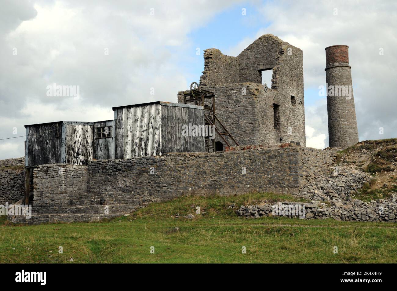 The remains of Cornish Engine House at the Magpie Mine, near Sheldon ...