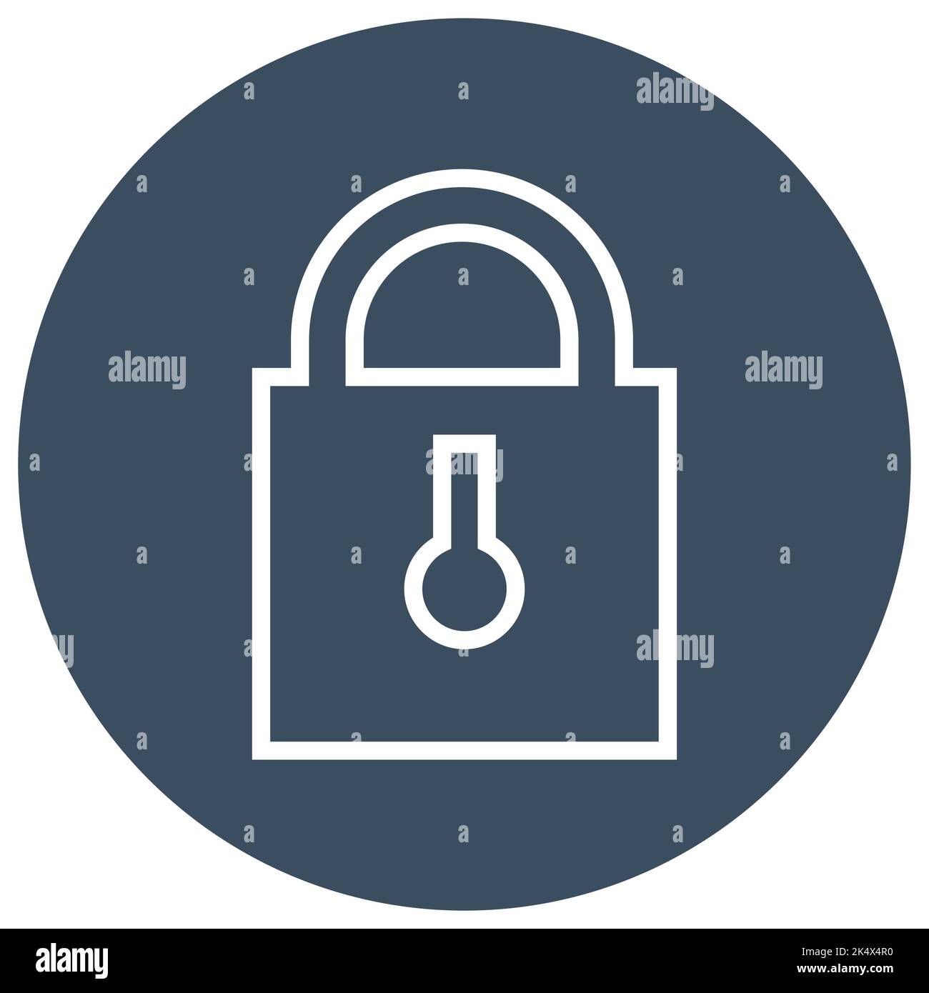 Police lock, illustration, vector on a white background Stock Vector ...