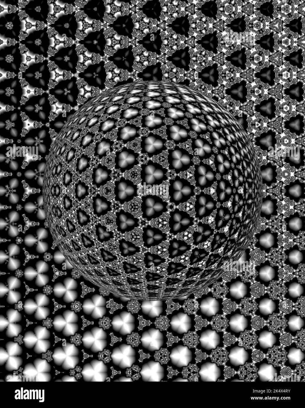 Abstract Computer generated Fractal design. A fractal is a never-ending ...