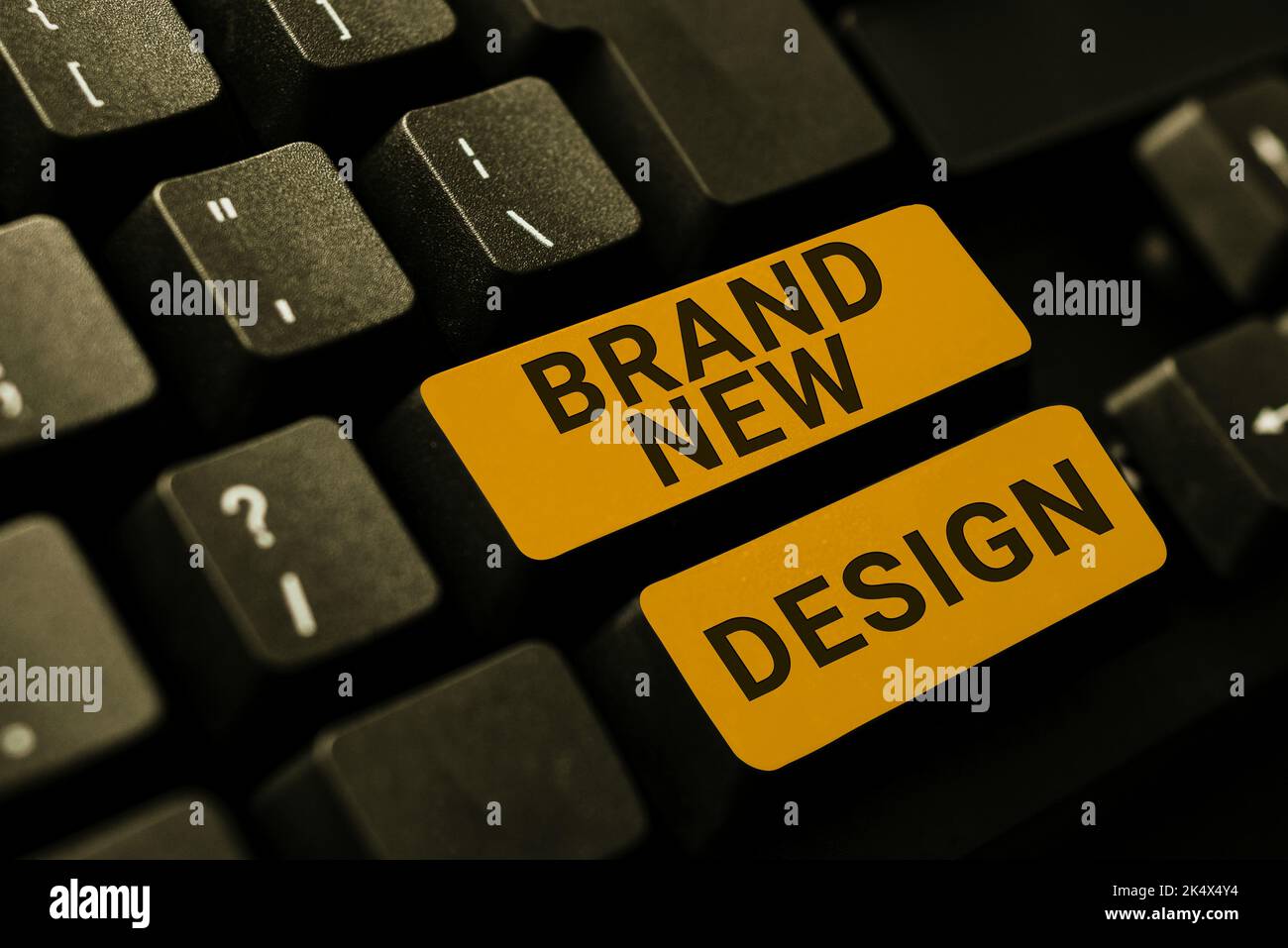 Text sign showing Brand New Design. Word Written on Brainstorming About ...