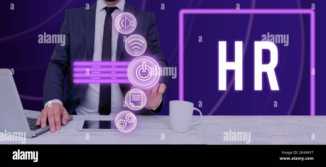 Conceptual caption Hr. Concept meaning human resource strategic ...