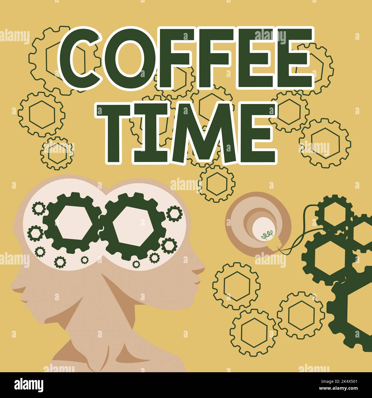 Text sign showing Coffee Time. Business approach a chosen period when a ...