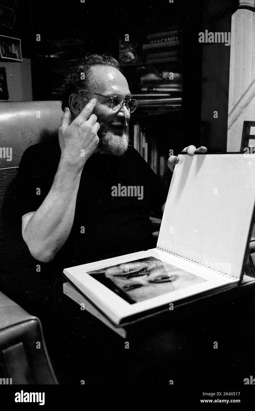 American photographer W.Eugene Smith at his loft in New York, 1970 ...