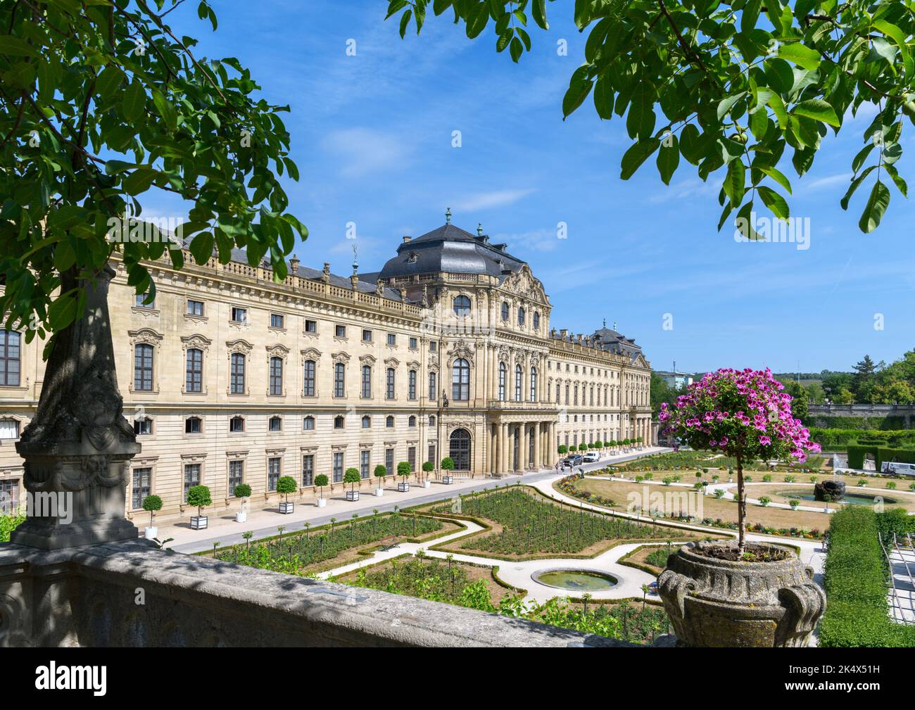 Würzburg Residence (Würzburger Residenz), Würzburg, Bavaria, Germany ...