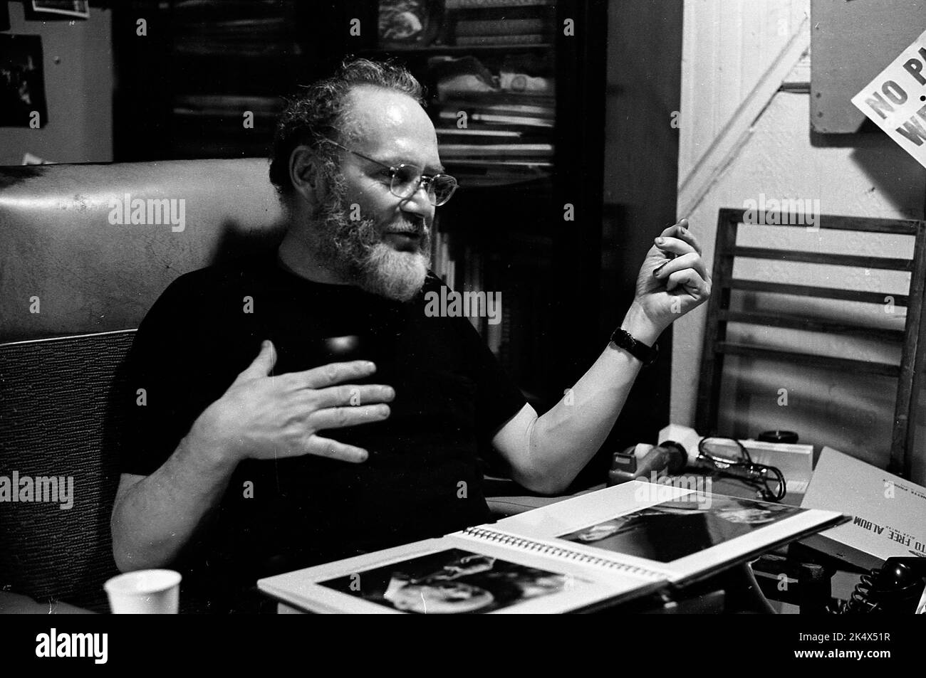 American photographer W.Eugene Smith at his loft in New York, 1970 ...