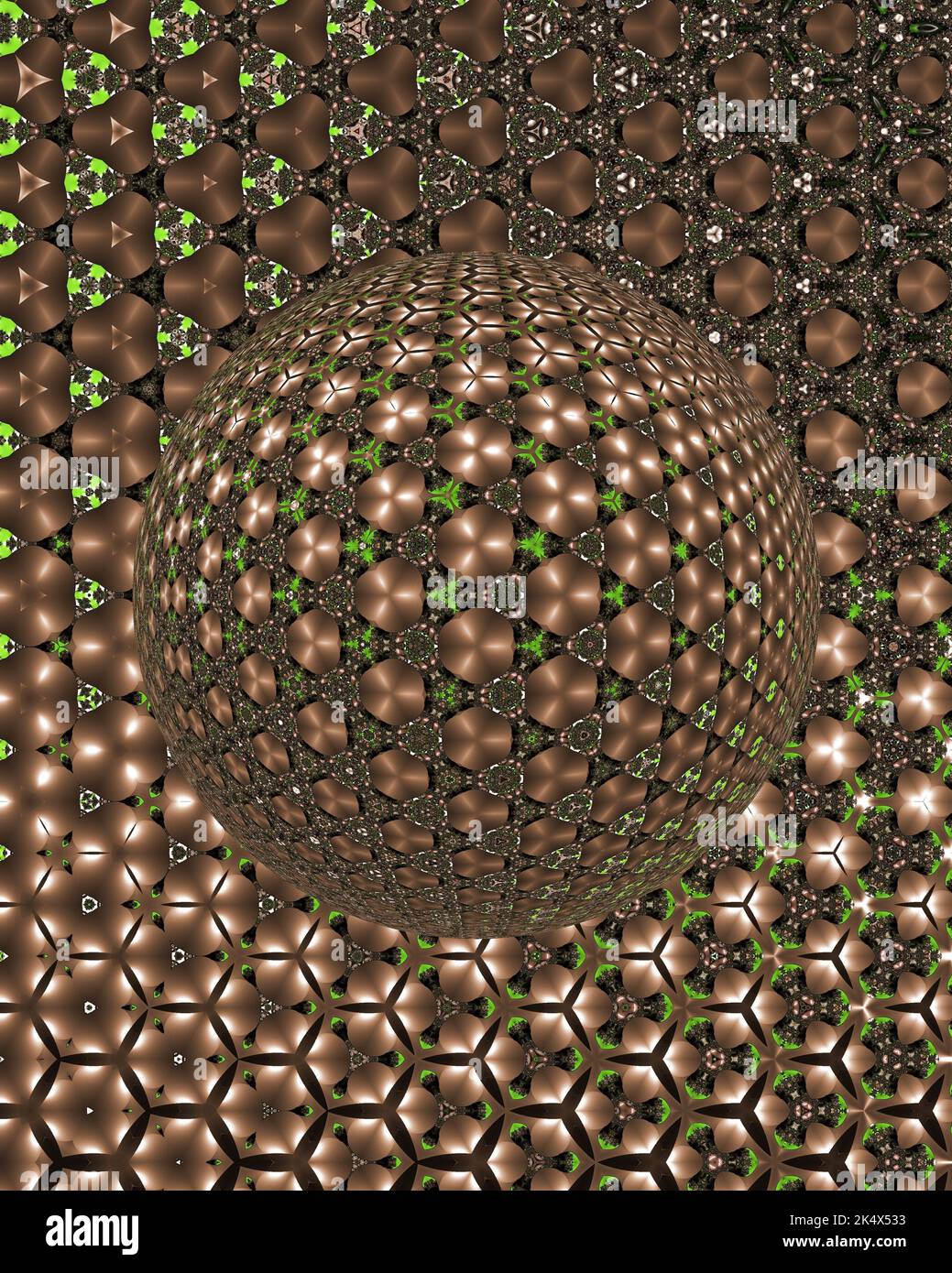 Abstract Computer generated Fractal design. A fractal is a never-ending ...