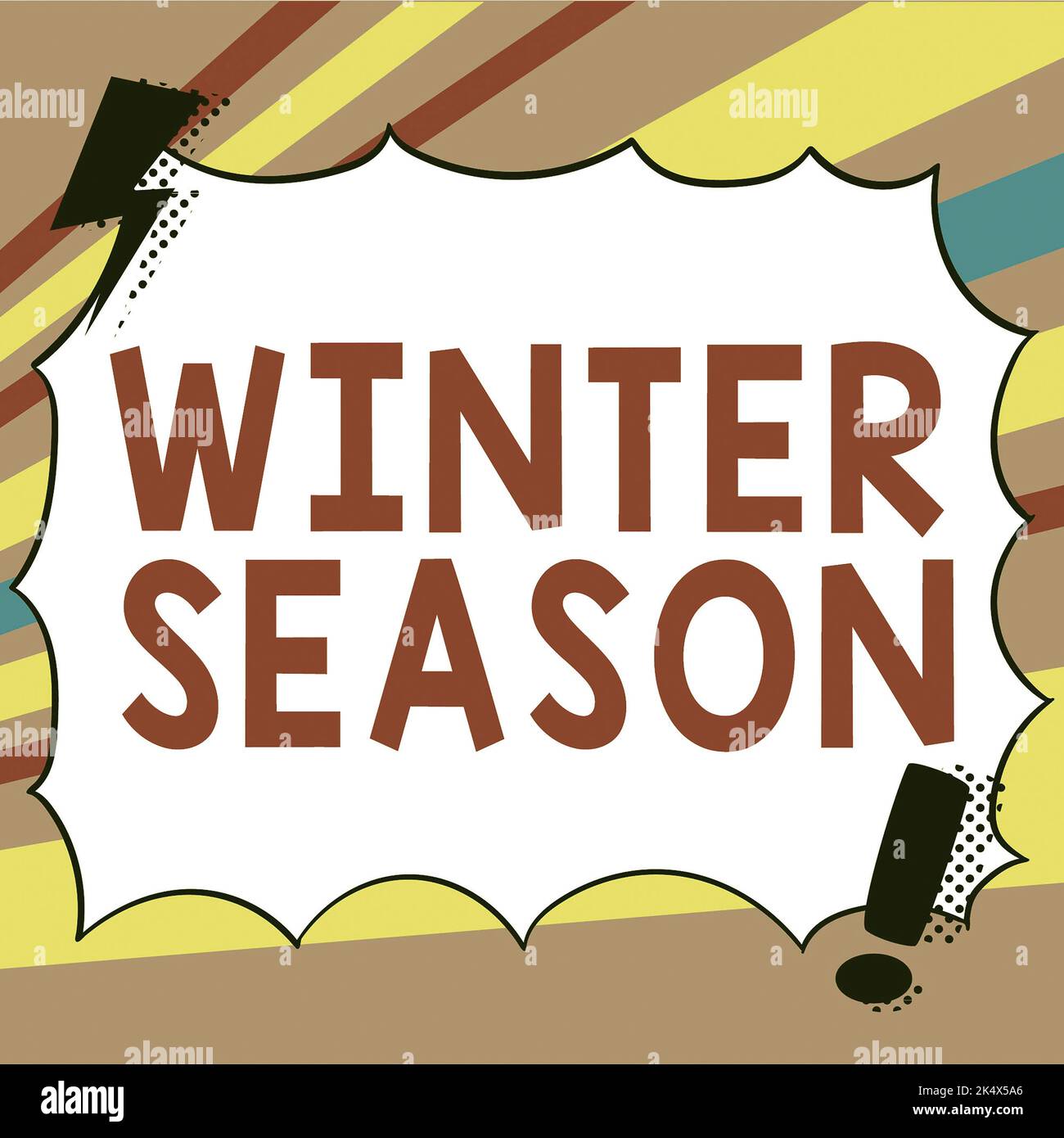 Writing displaying text Winter Season. Word Written on coldest season ...