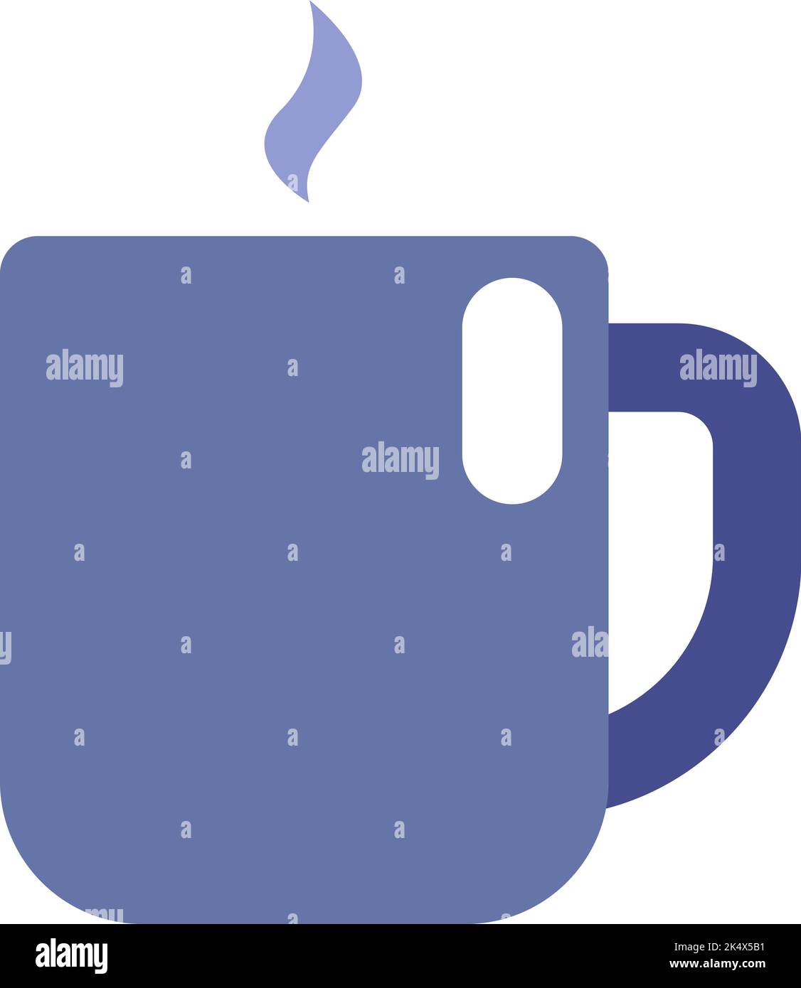 Blue mug illustration vector Cut Out Stock Images & Pictures - Alamy