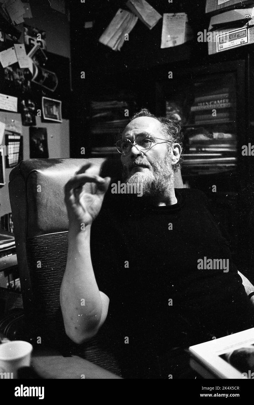 American photographer W.Eugene Smith at his loft in New York, 1970 ...