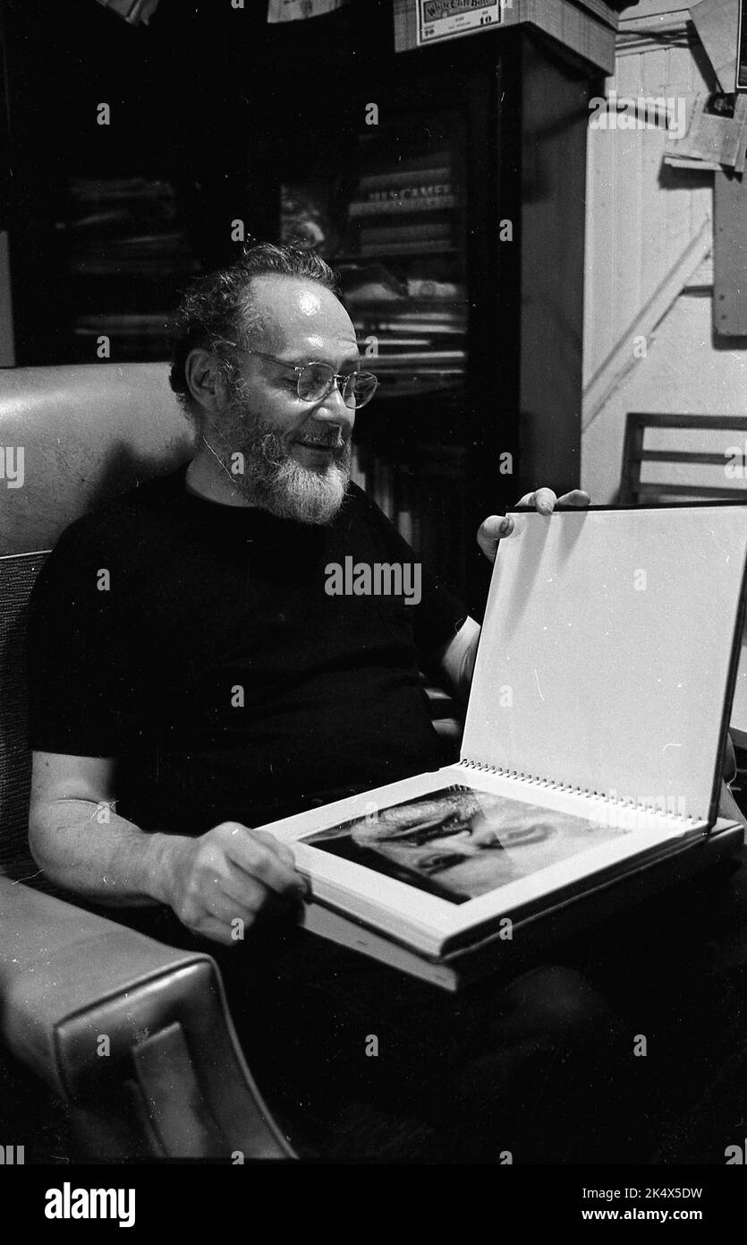 American photographer W.Eugene Smith at his loft in New York, 1970 ...