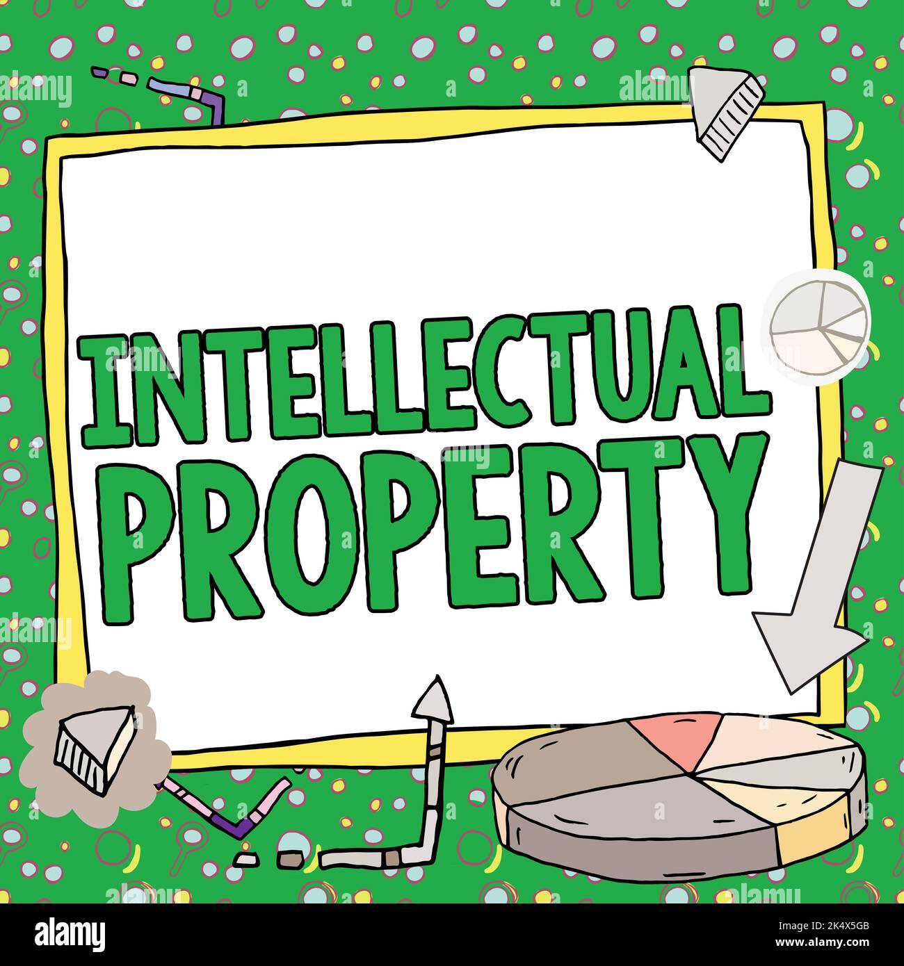 Inspiration showing sign Intellectual Property. Word Written on work or ...