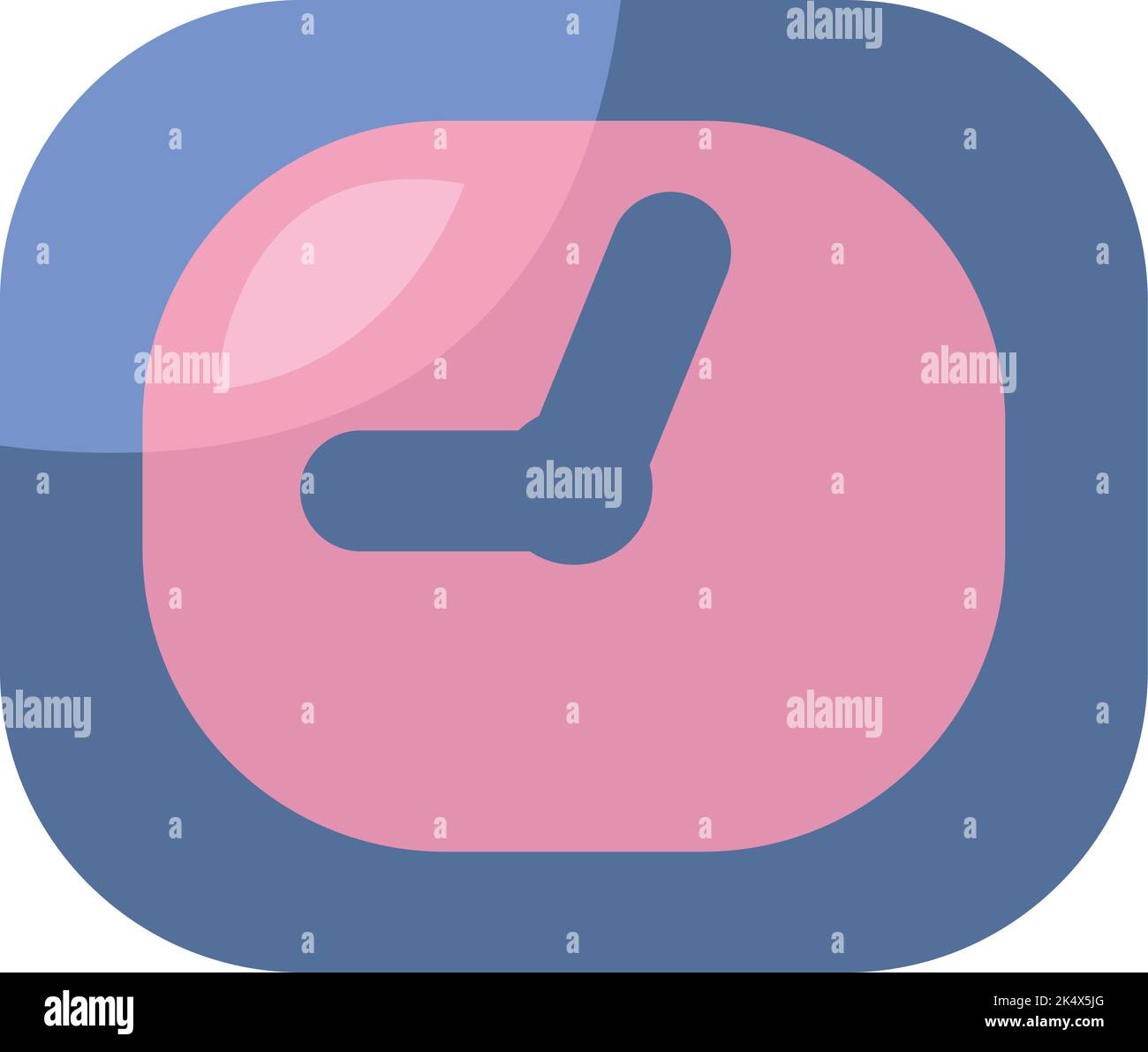 Logistics clock, illustration, vector on a white background Stock ...