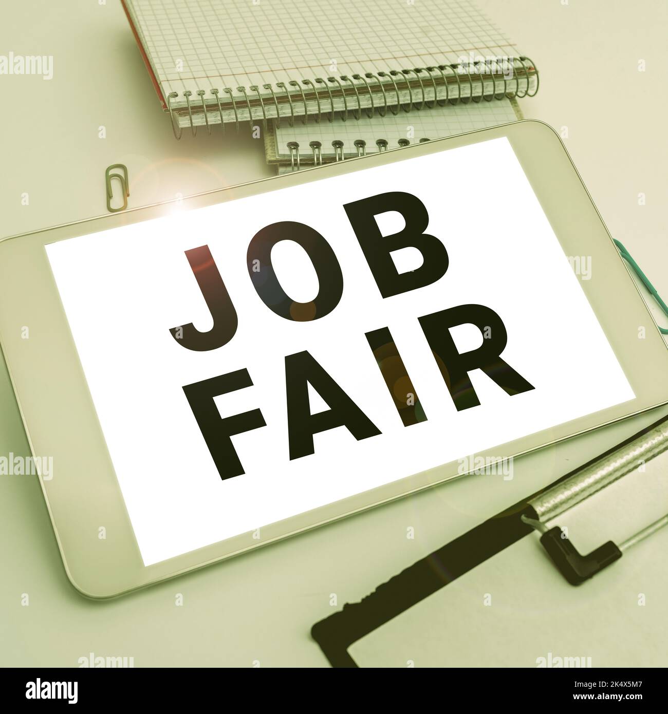 Writing displaying text Job Fair. Internet Concept An event where a ...