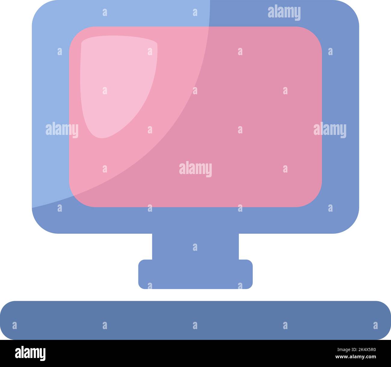 Logistics computer, illustration, vector on a white background Stock ...
