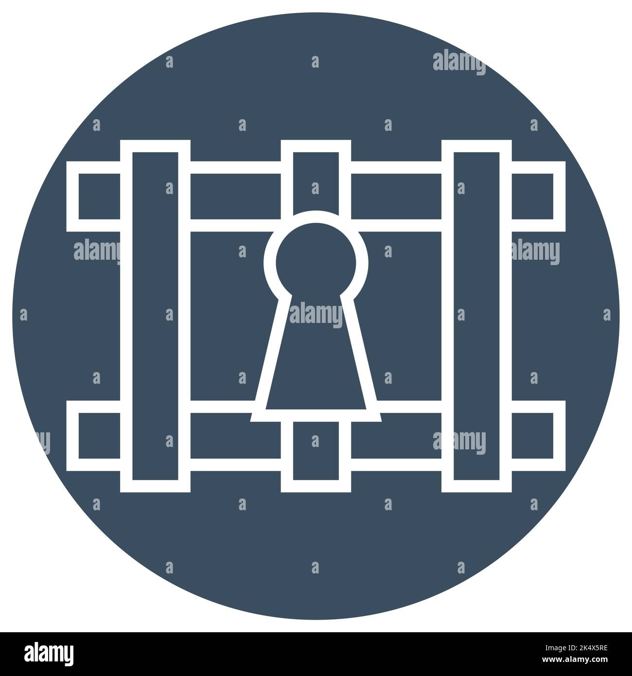 Police prison, illustration, vector on a white background Stock Vector ...