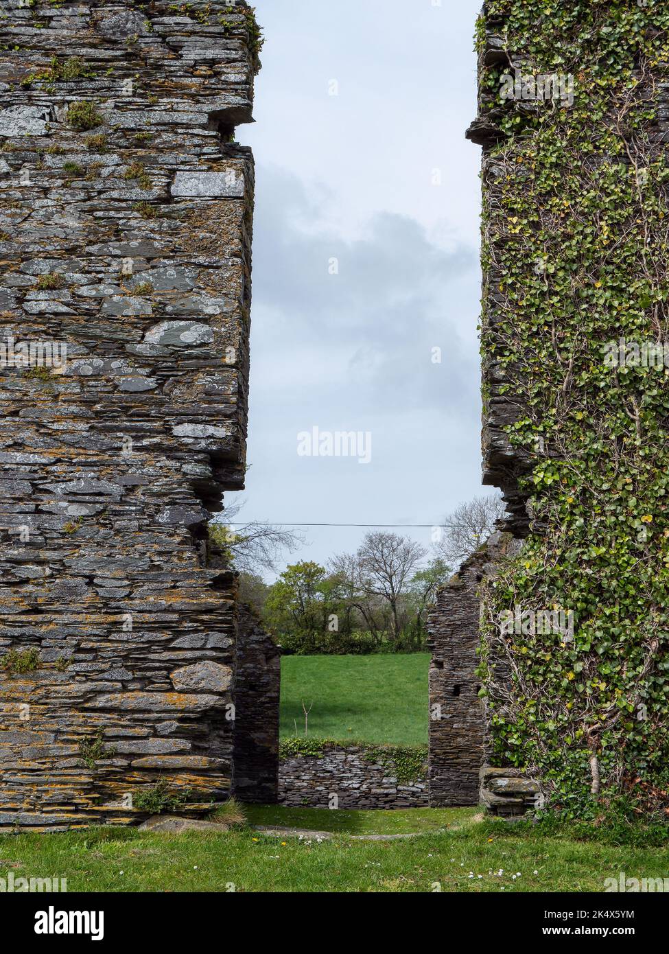 The ruins of building. Ancient architecture. The ruins of Arundel Grain ...