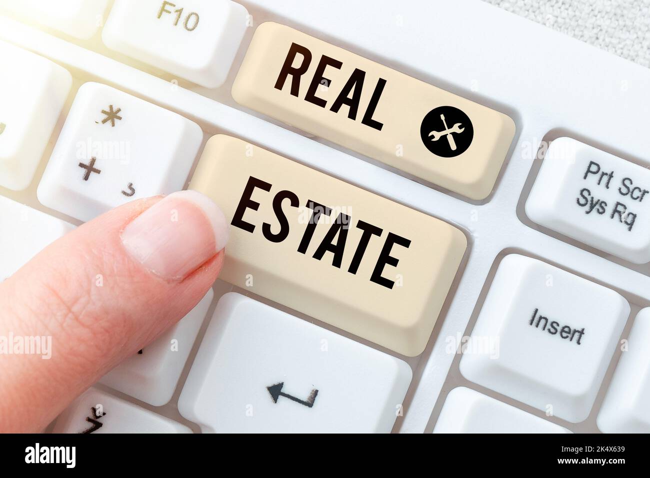 Conceptual display Real Estate. Business approach total property ...