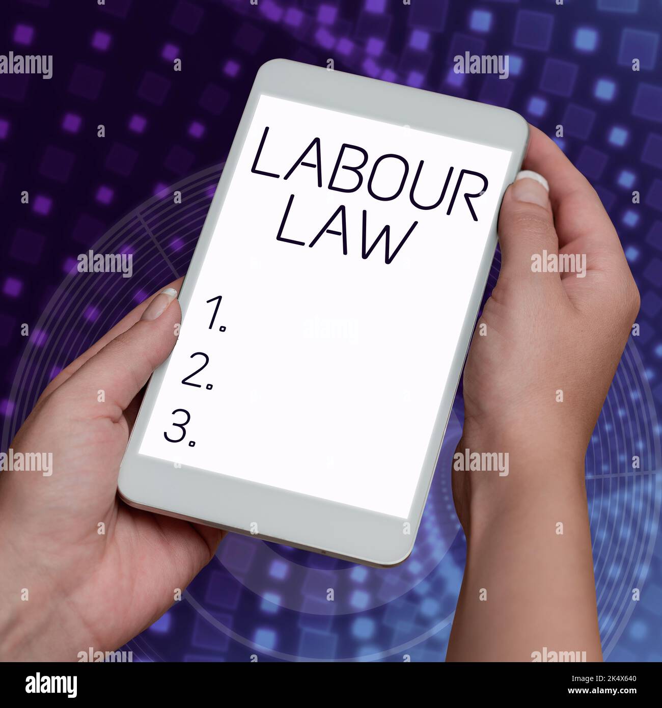 Text showing inspiration Labour Law. Business concept Rules implemented ...