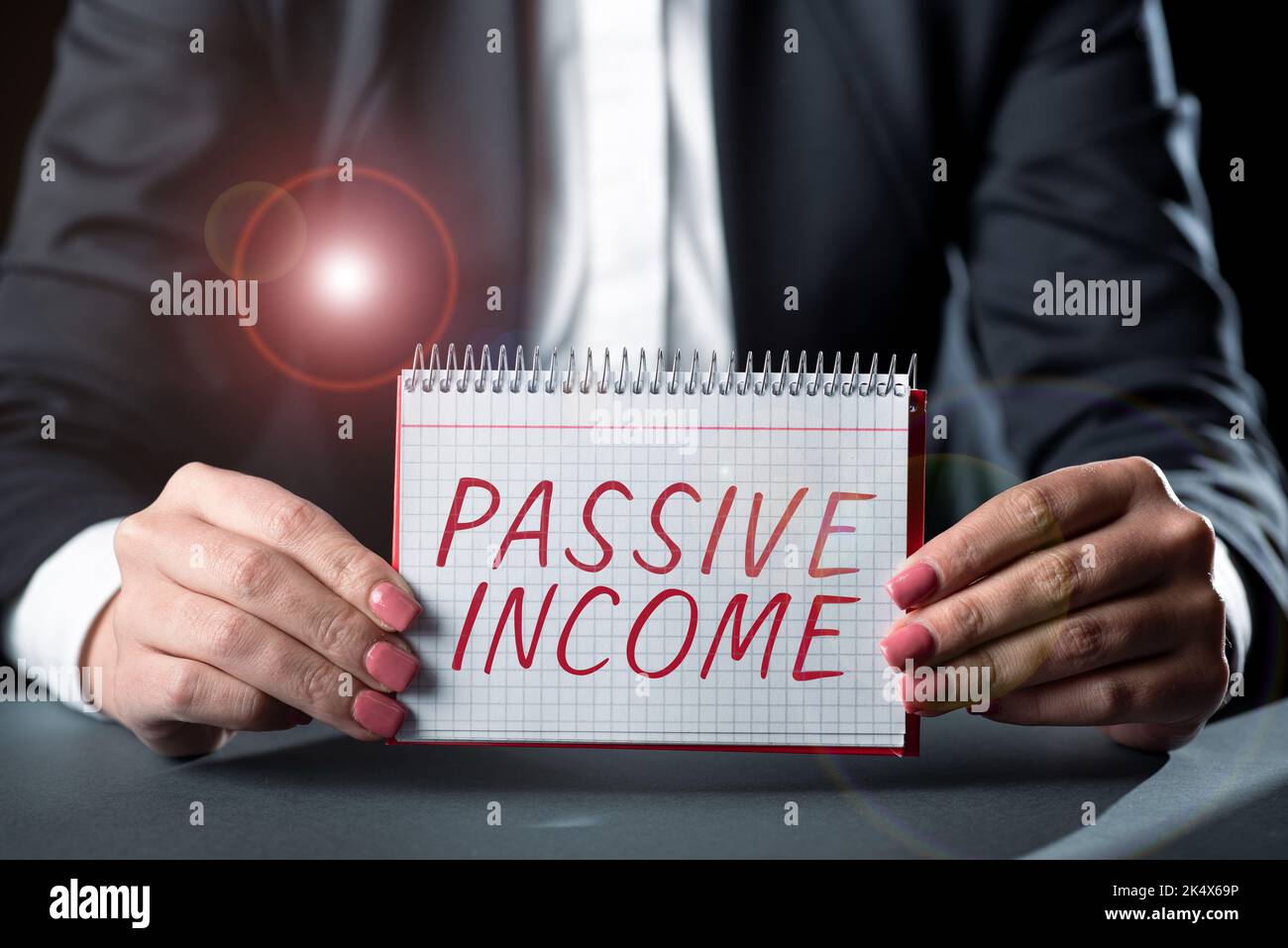 Conceptual caption Passive Income. Word for earnings extracted from ...