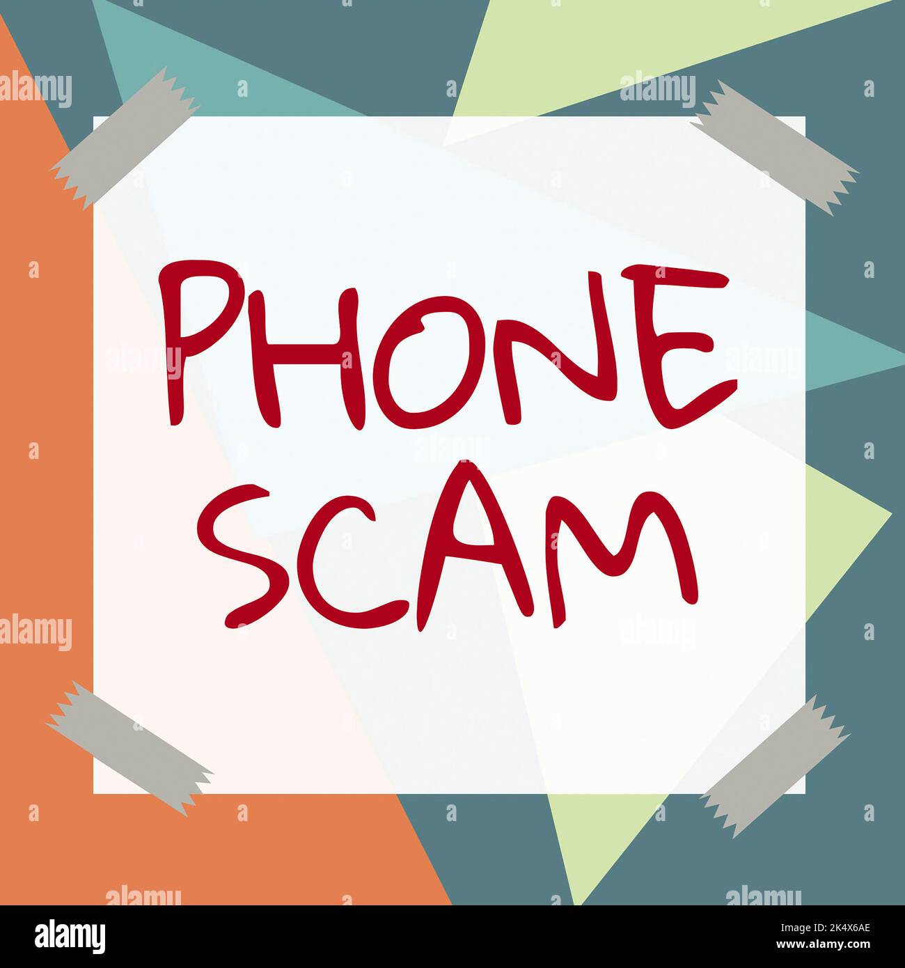 Writing displaying text Phone Scam. Internet Concept getting unwanted calls to promote products ...