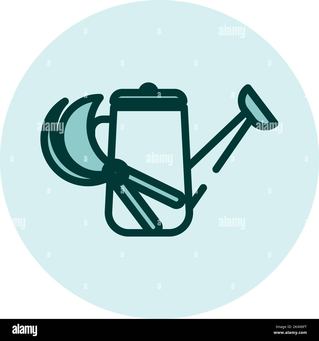 Gardening service, illustration, vector on a white background Stock ...