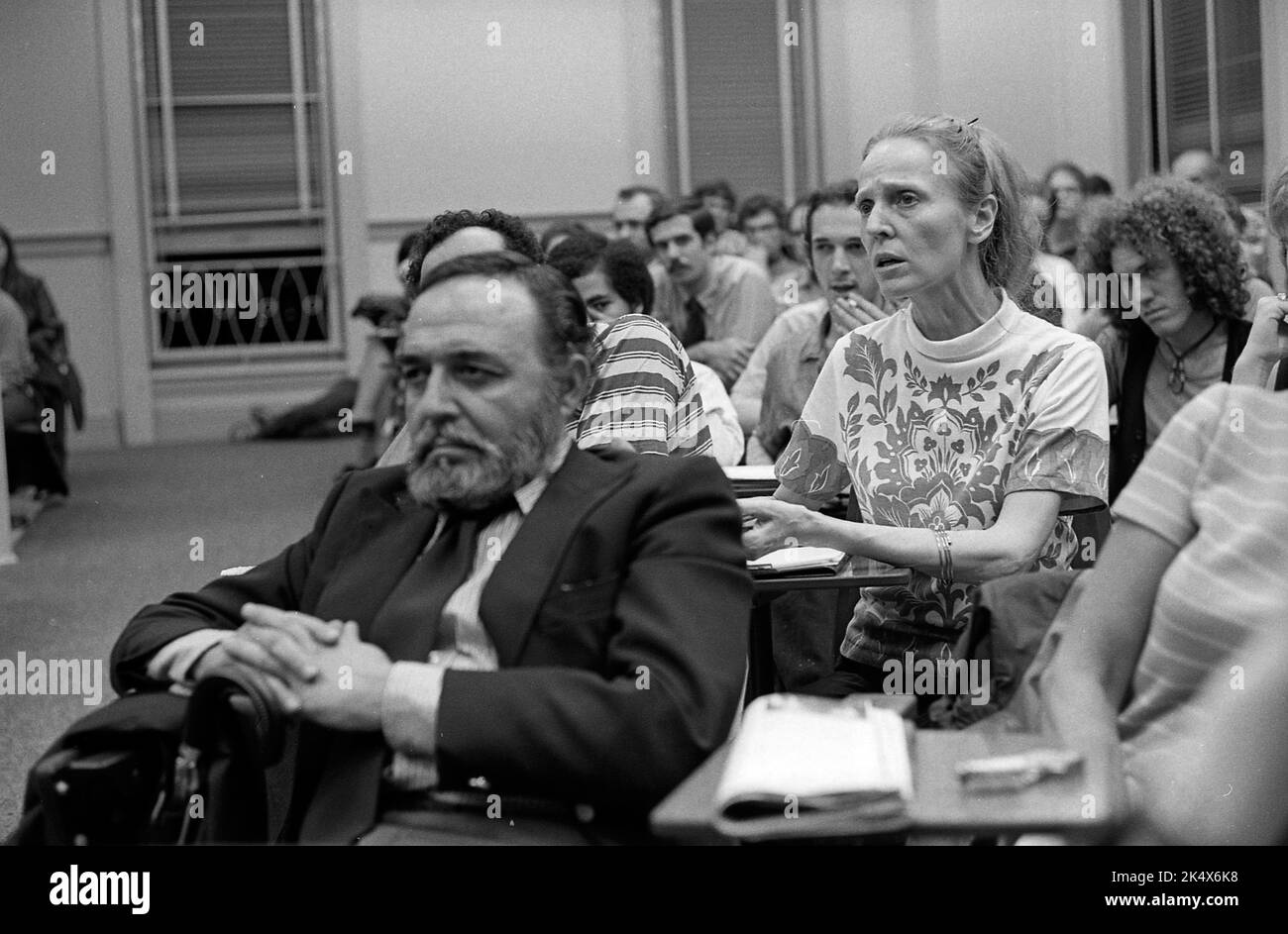 American photographer Paul Fusco during a lecture in New York City ...