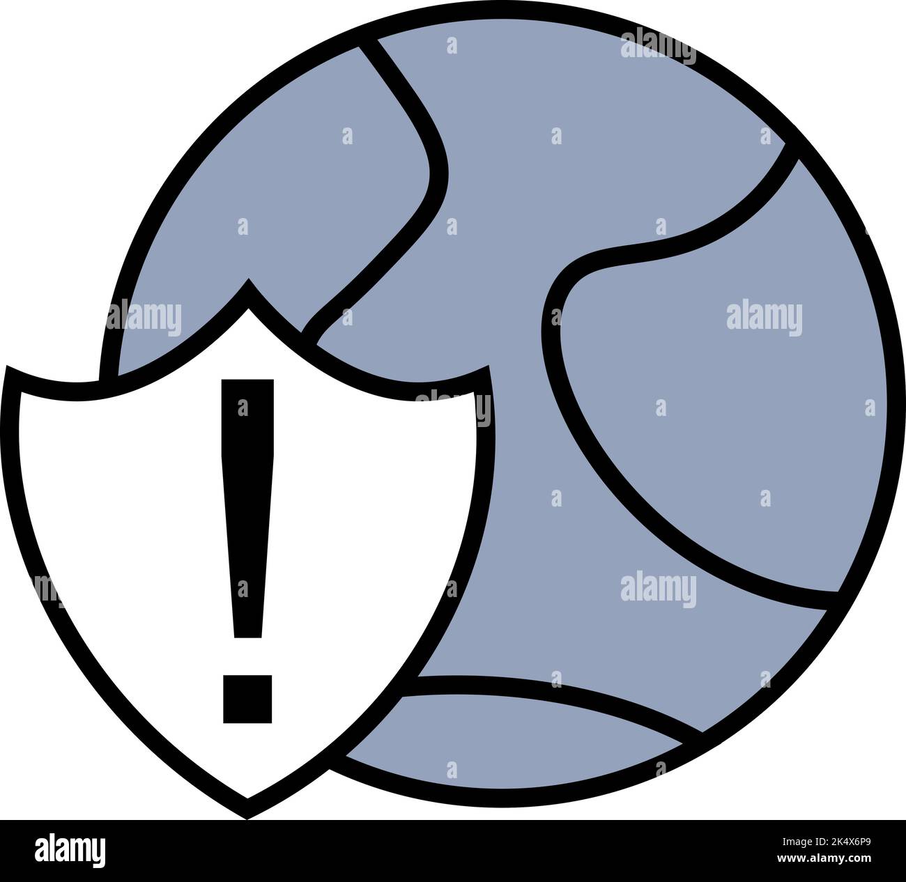 Online security shield, illustration, vector on a white background ...