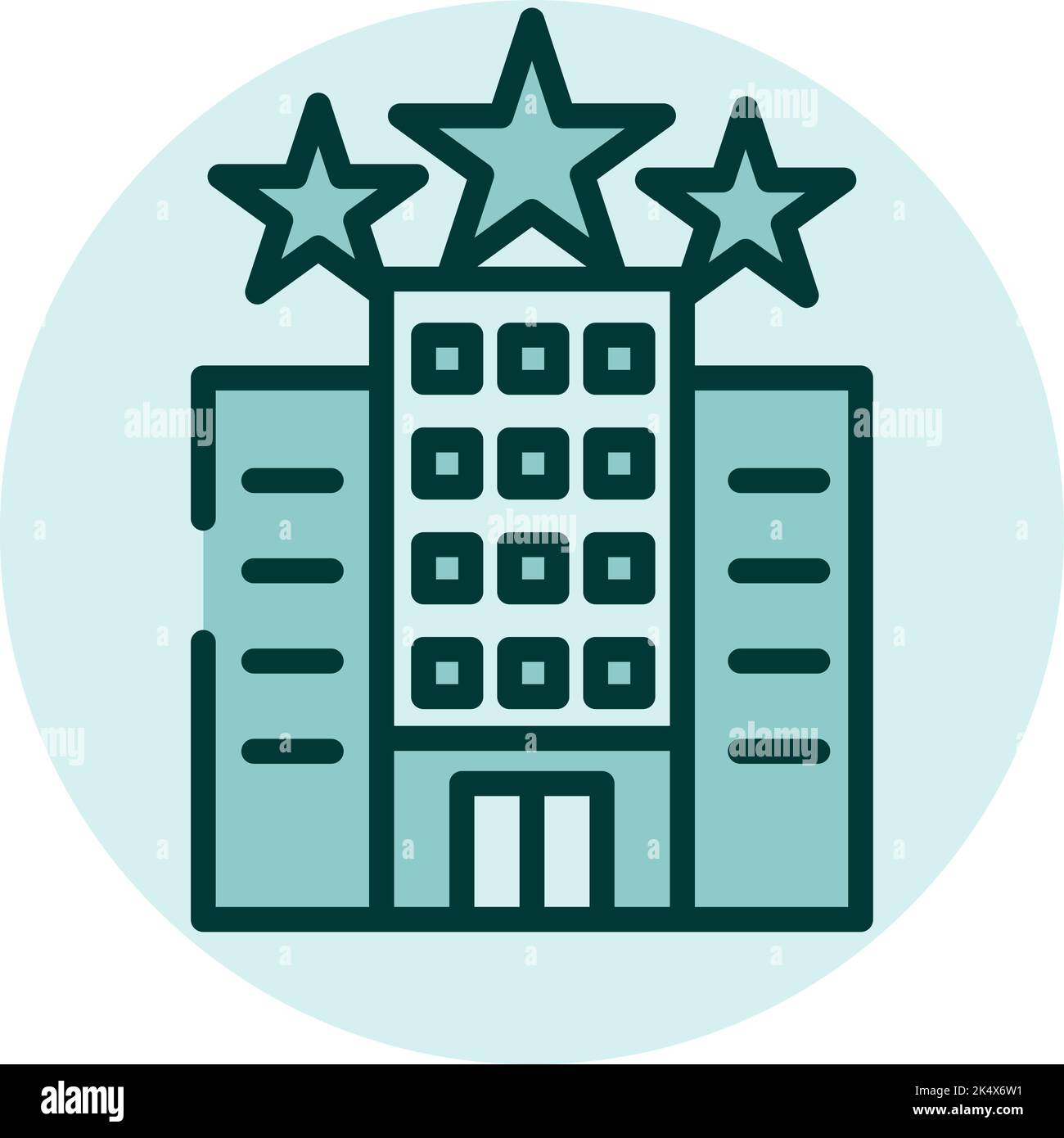 Modern office hotel building Cut Out Stock Images & Pictures - Alamy