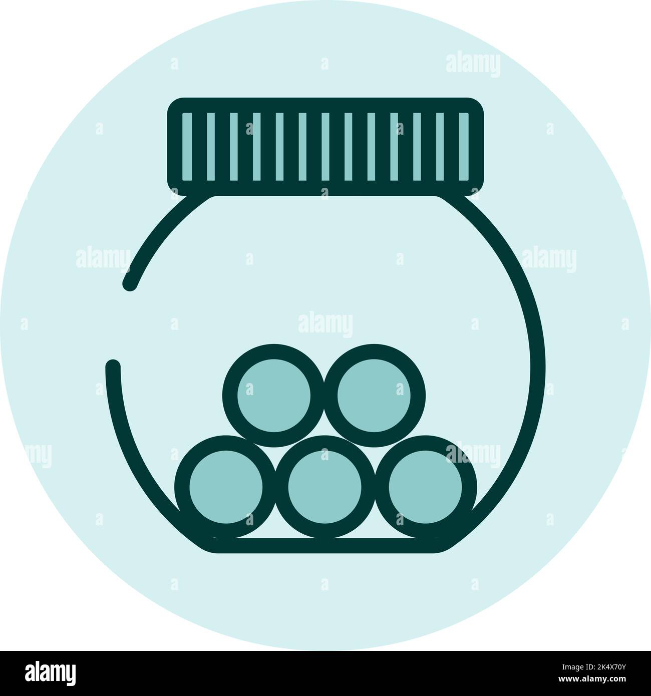 Candy jar isolated Stock Vector Images - Alamy