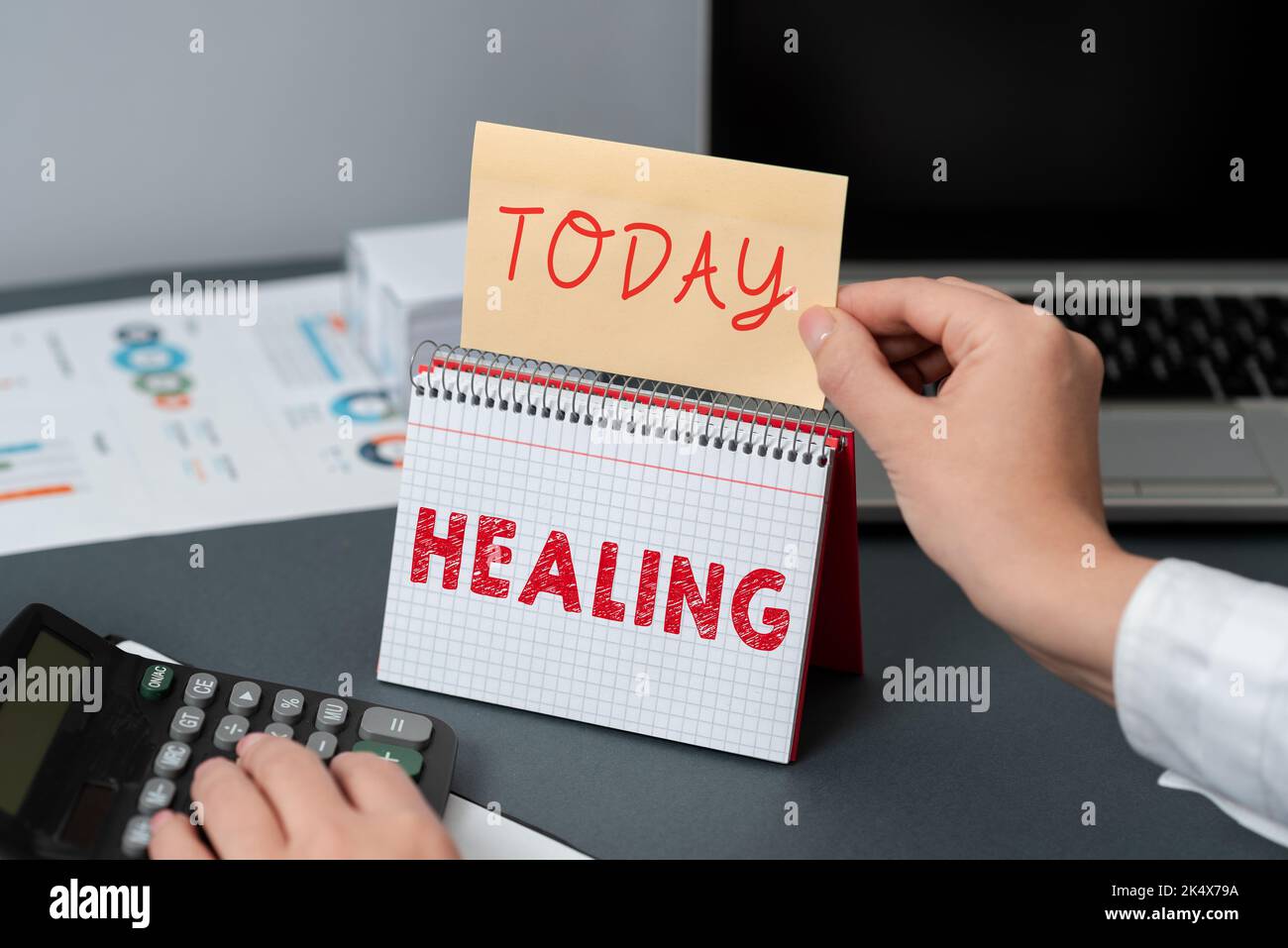 Text sign showing Healing. Business showcase process of the restoration ...