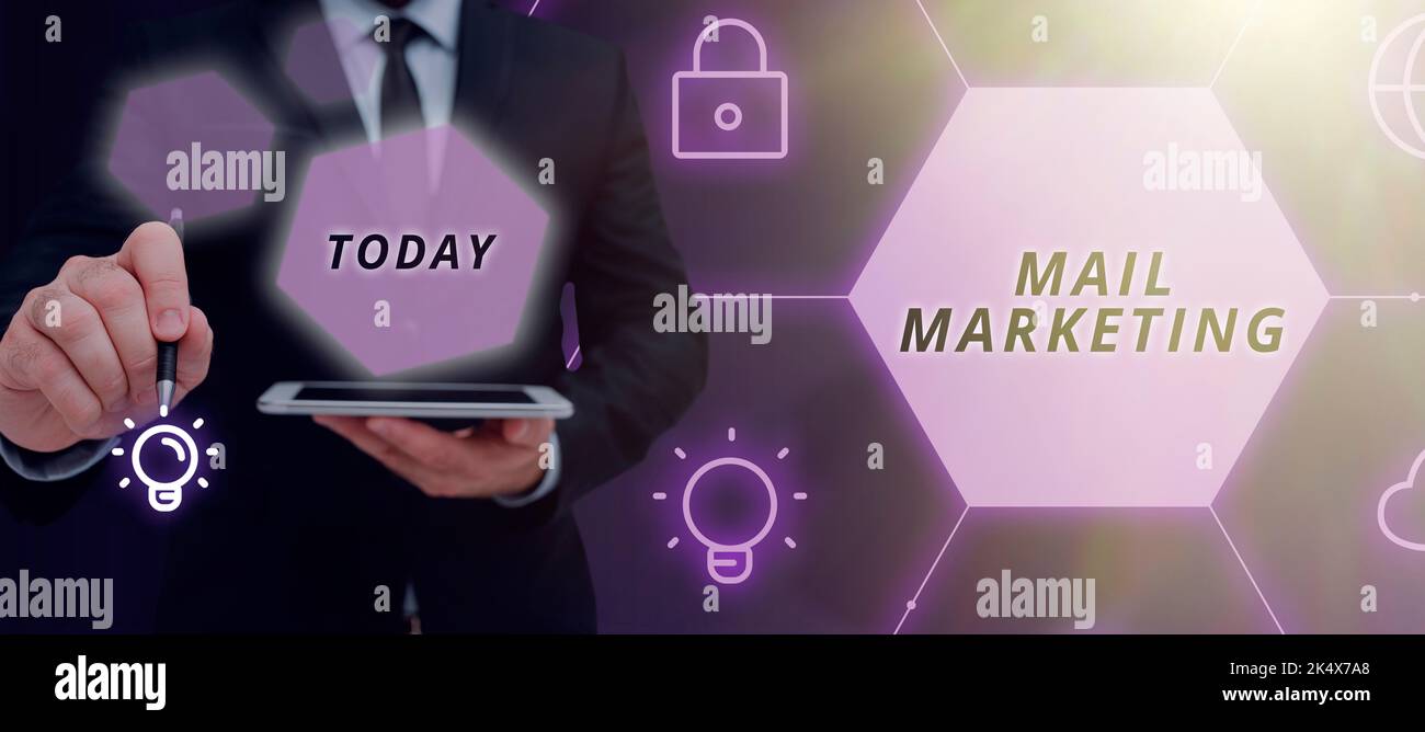 Writing displaying text Mail Marketing. Conceptual photo sending a ...