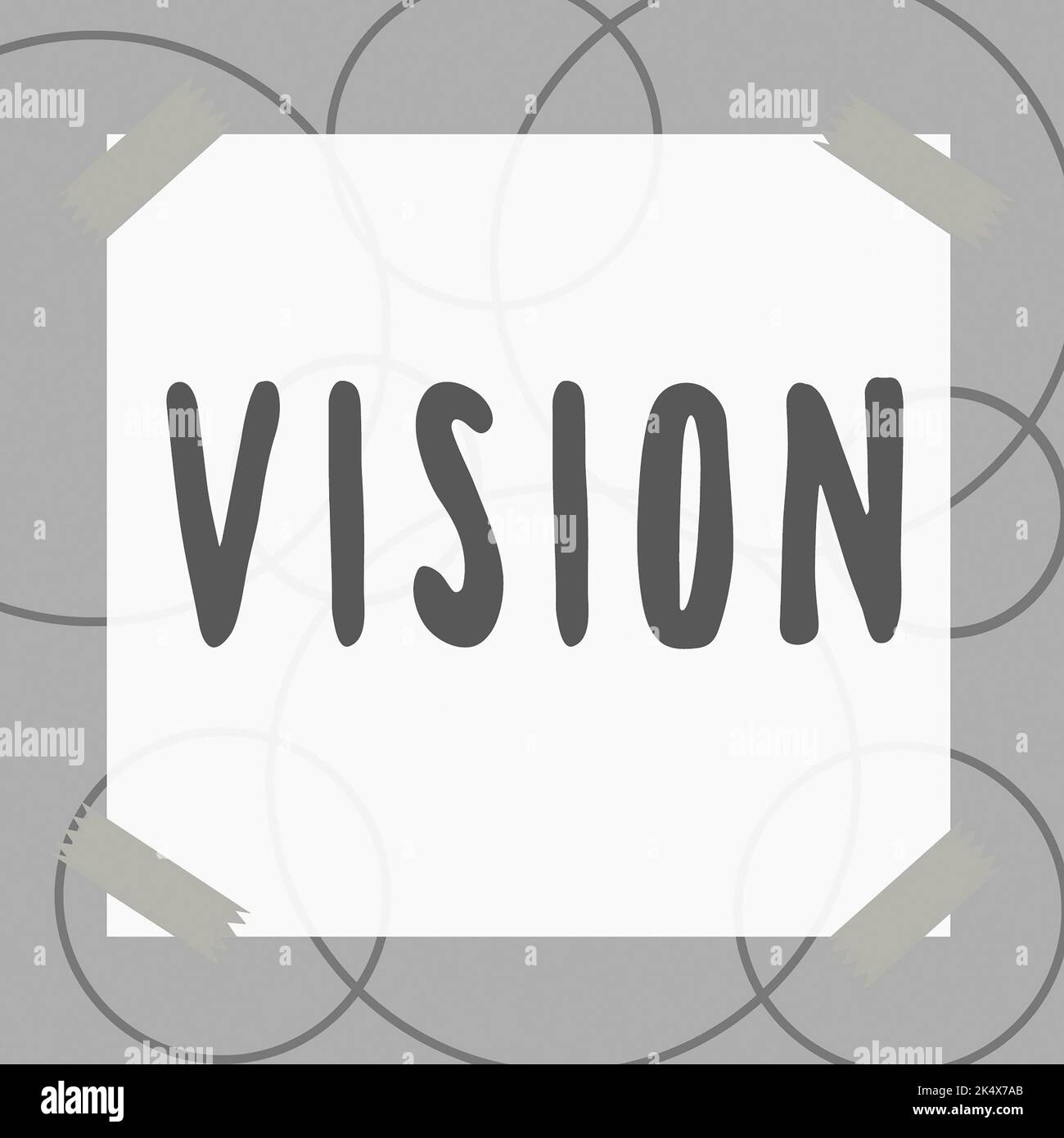 Hand writing sign Vision. Business overview something that is or has ...
