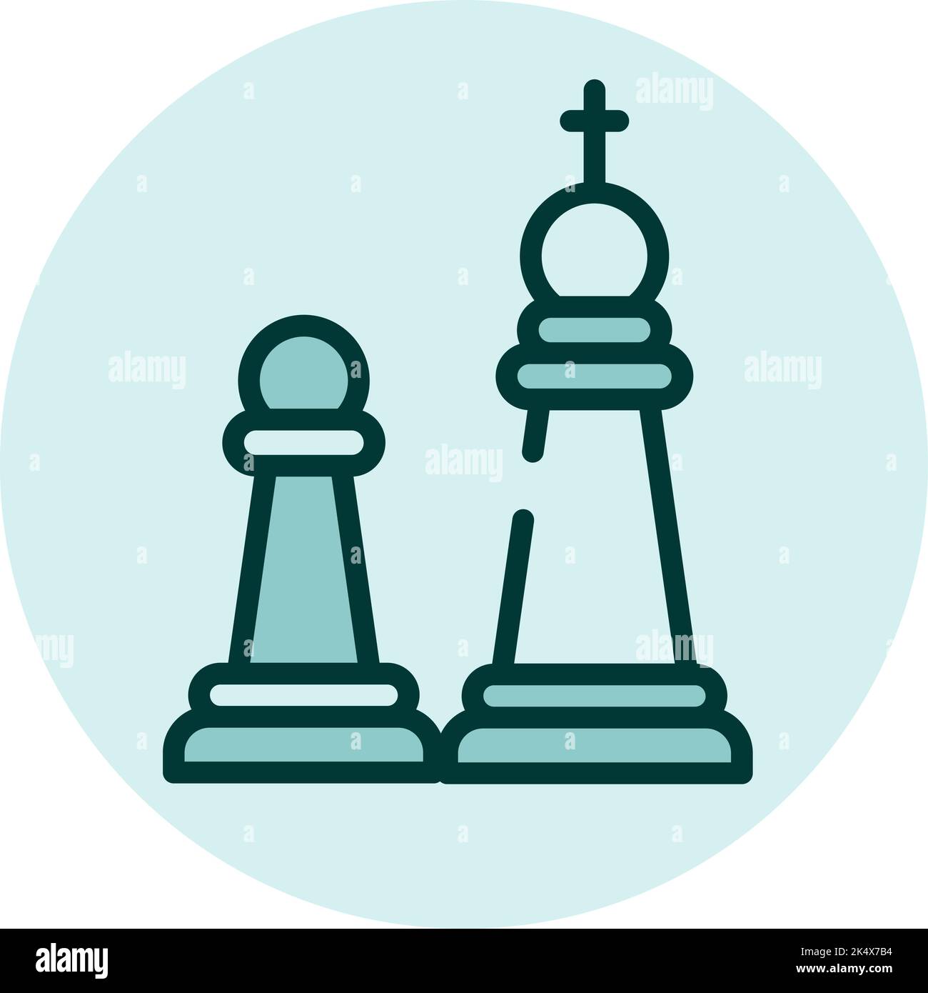 Game of chess, illustration, vector on a white background Stock Vector ...