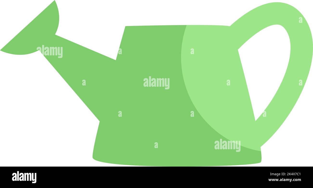 Watering can, illustration, vector on a white background Stock Vector ...
