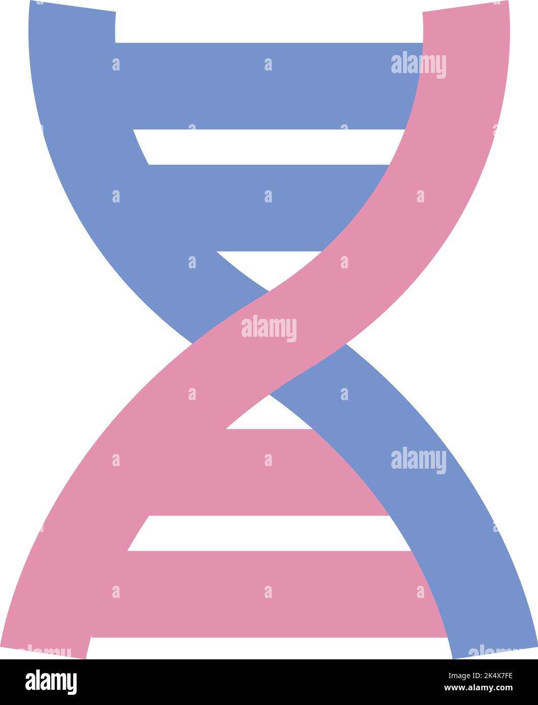 Medical DNA, illustration, vector on a white background Stock Vector ...