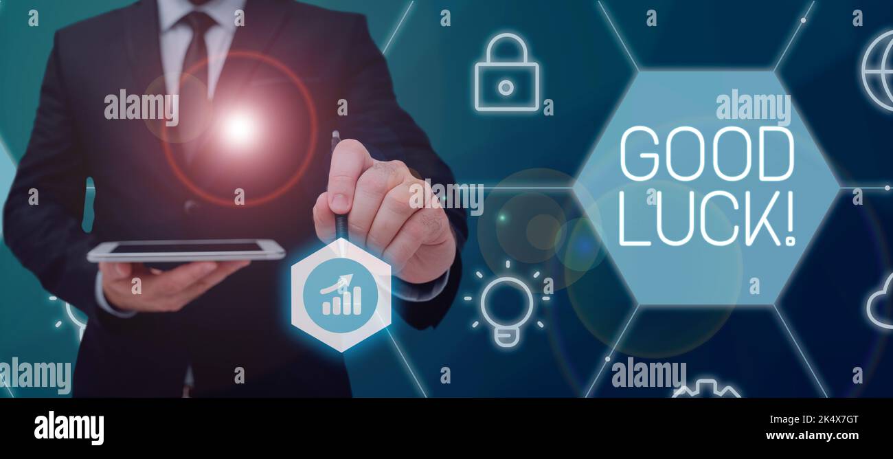 Inspiration showing sign Good Luck. Business showcase A positive ...