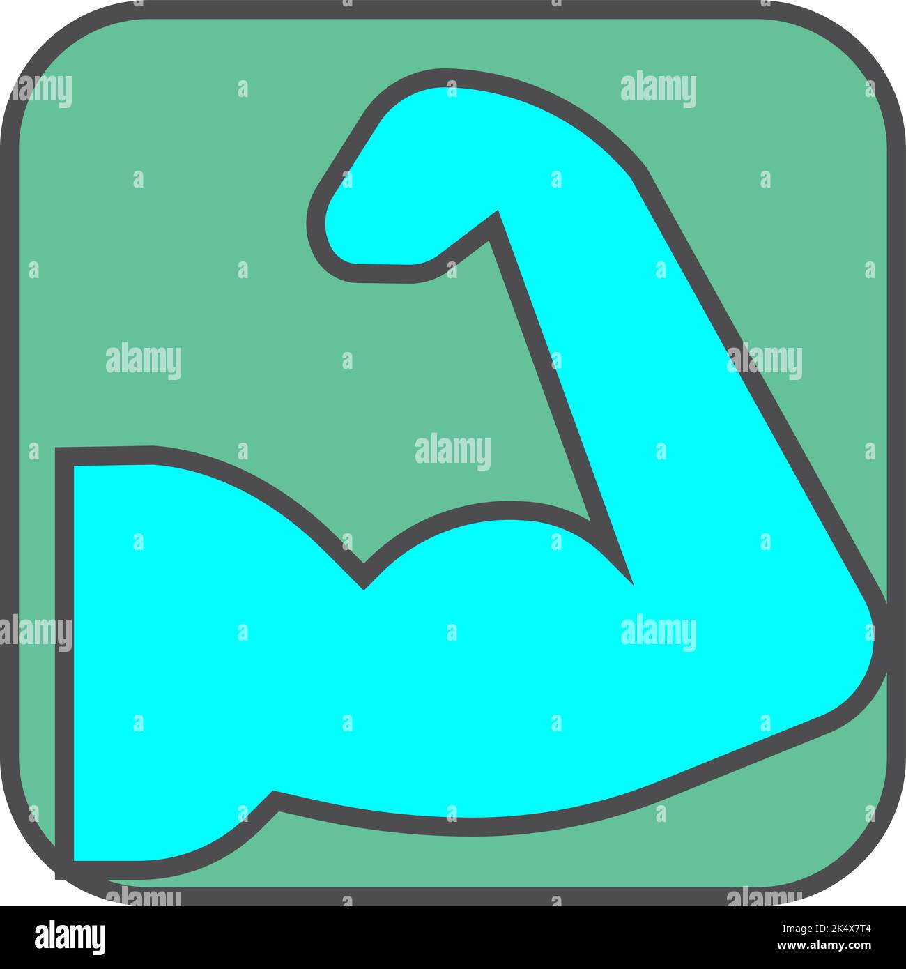 Healthy muscles, illustration, vector on a white background Stock ...