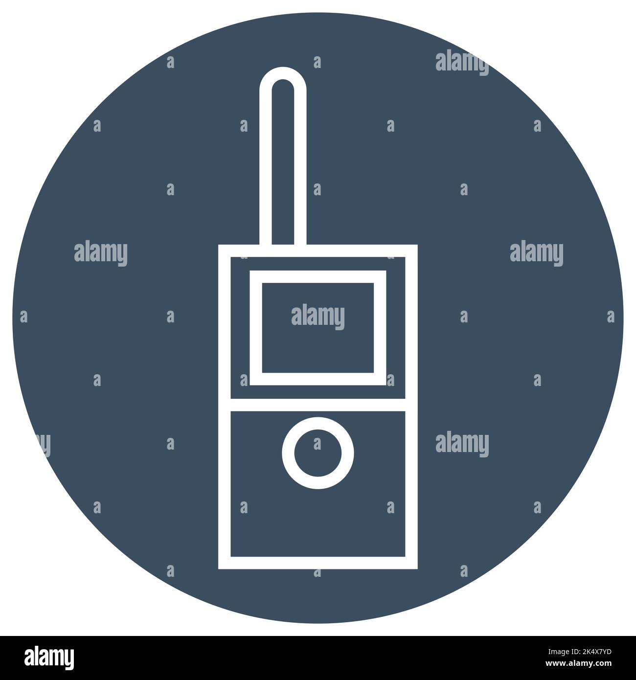 Police transmitter, illustration, vector on a white background Stock ...