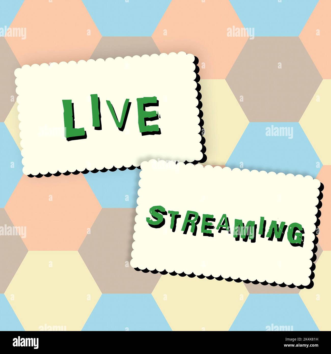 Sign displaying Live Streaming. Word Written on displaying audio or ... Sign displaying Live Streaming. Word Written on displaying audio or ...