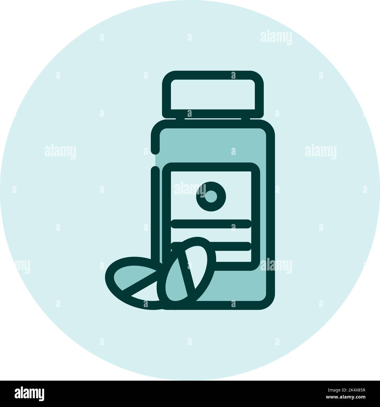 Pharmacy medication, illustration, vector on a white background Stock ...